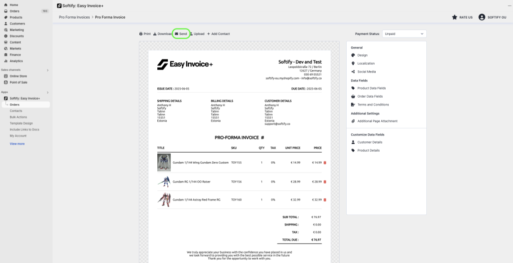 How to send invoices and receive payments from customers? – Softify Apps