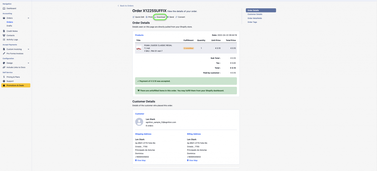 How to download invoices? – Softify Apps